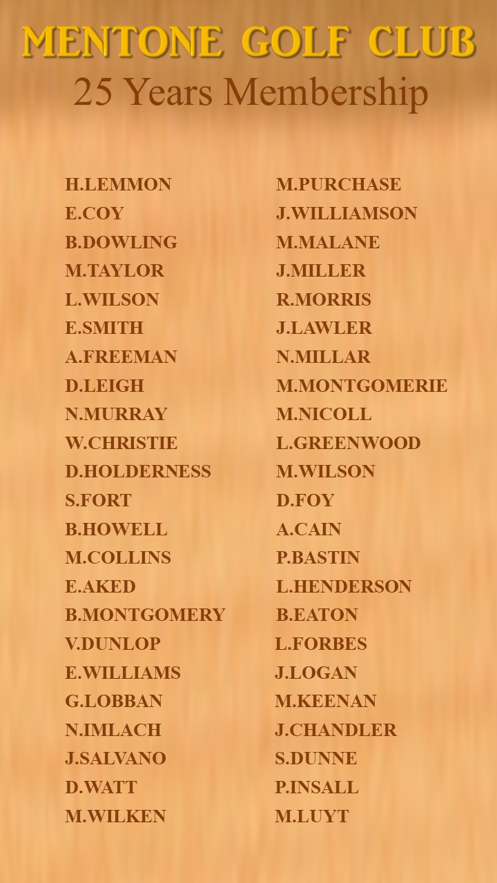 Our Club - Mentone Golf Club