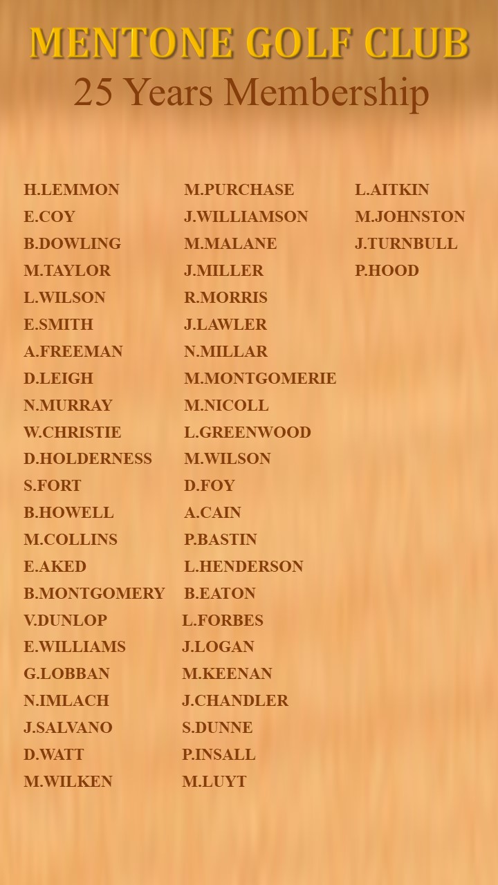 Our Club - Mentone Golf Club